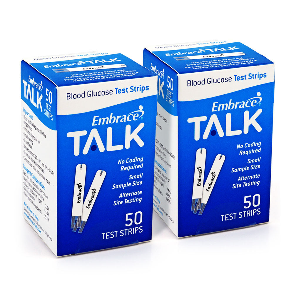 Embrace Talk Test Strips 100ct – Diabetic Overstock