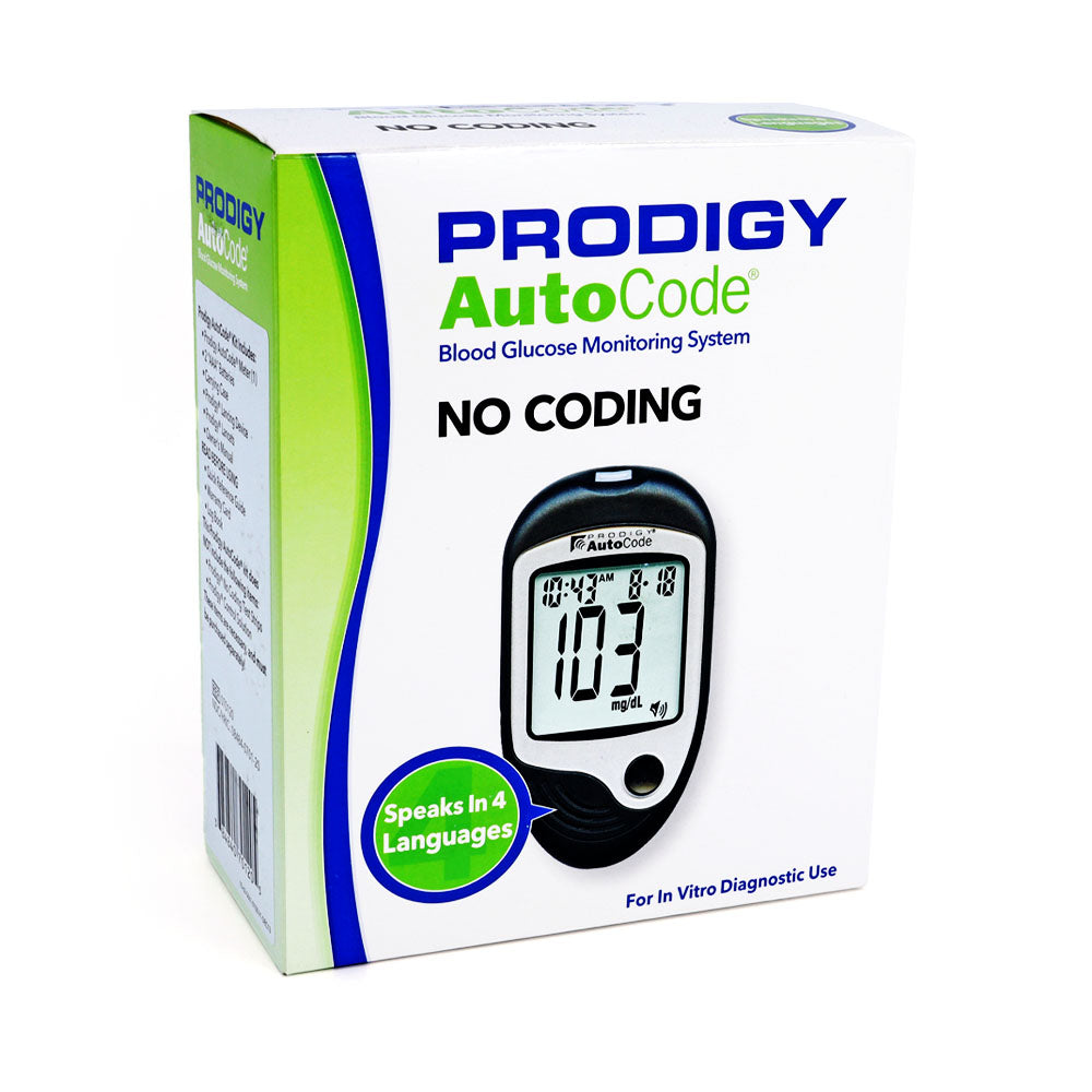 Prodigy Autocode Talking Glucose Meter Kit – Diabetic Overstock