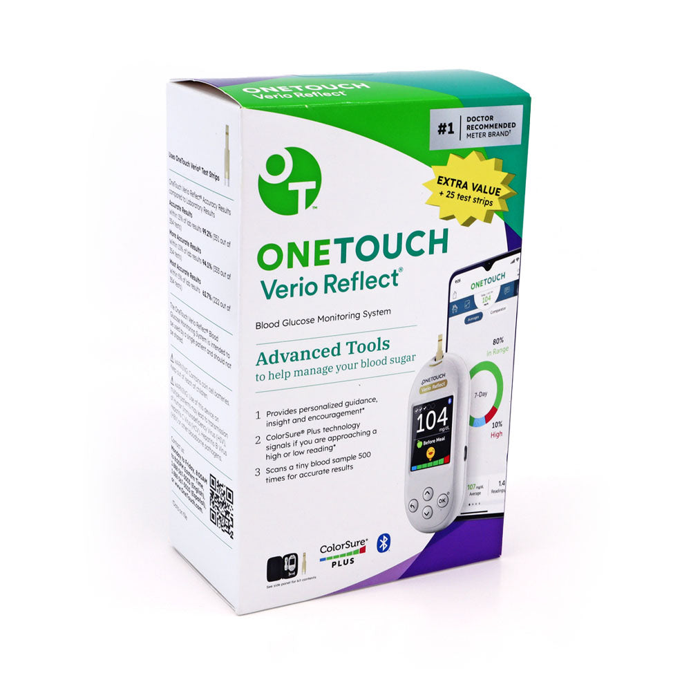 OneTouch Verio Reflect Blood Glucose Meter – Diabetic Overstock