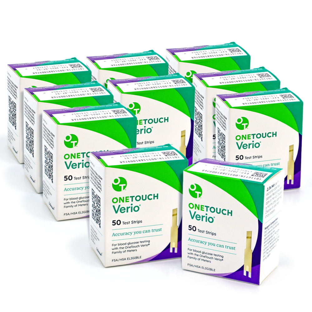 One Touch Verio Test Strips 500ct – Diabetic Overstock