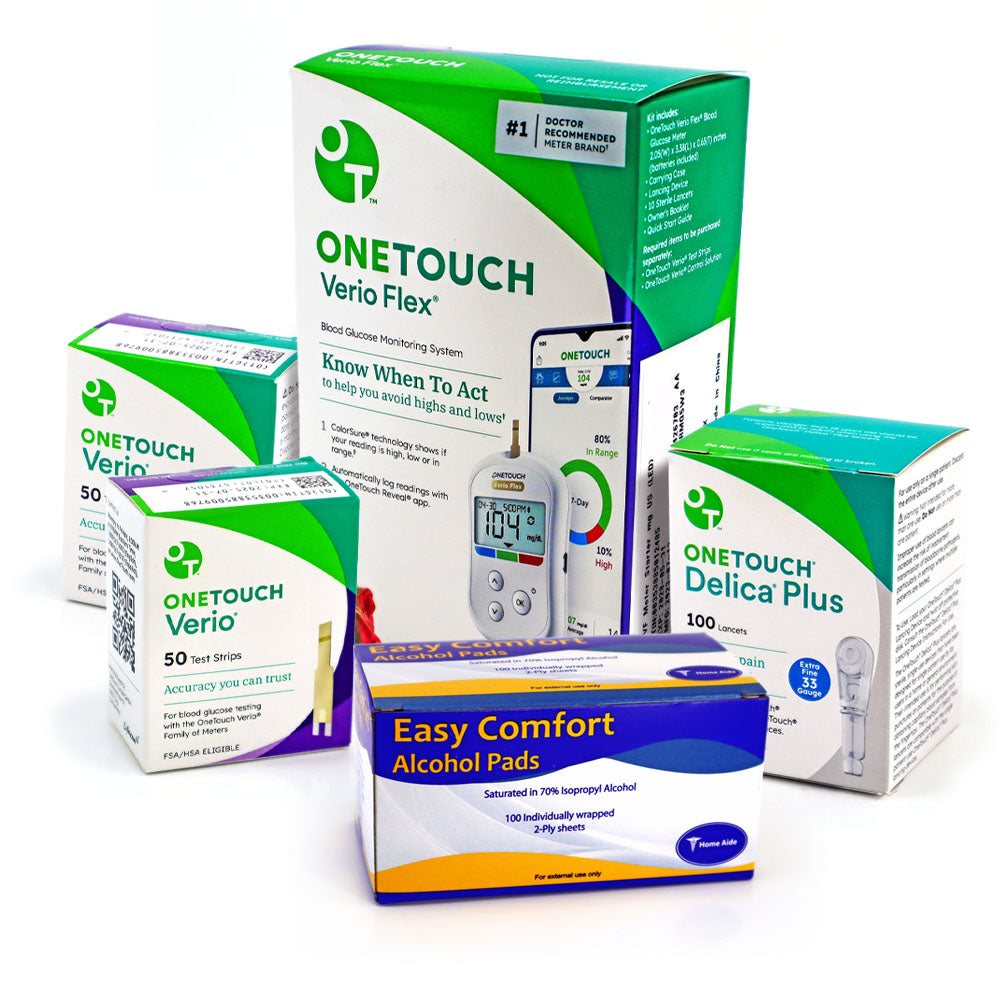 OneTouch Verio Diabetic Starter Kit – Diabetic Overstock