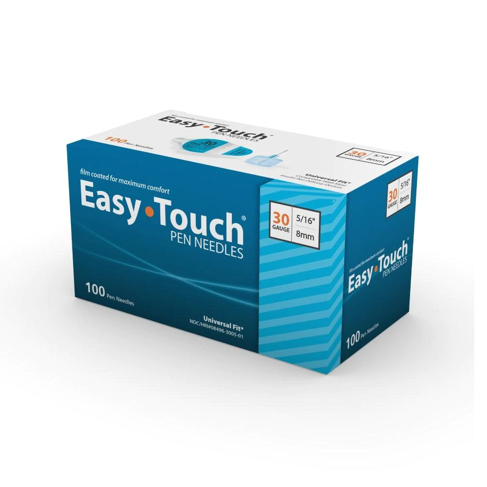 EasyTouch Pen Needles - 30G 8mm 100/bx – Diabetic Overstock