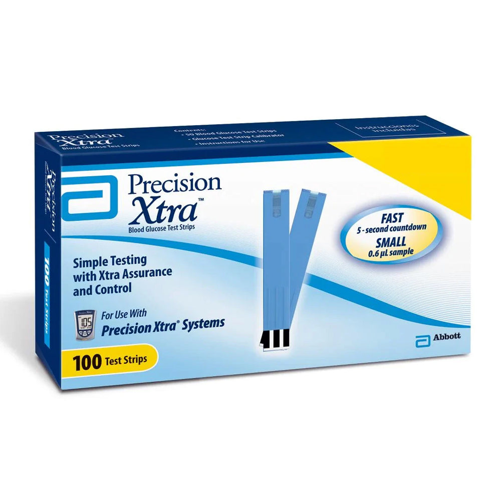 Precision Xtra Glucose Test Strips 100ct – Diabetic Overstock