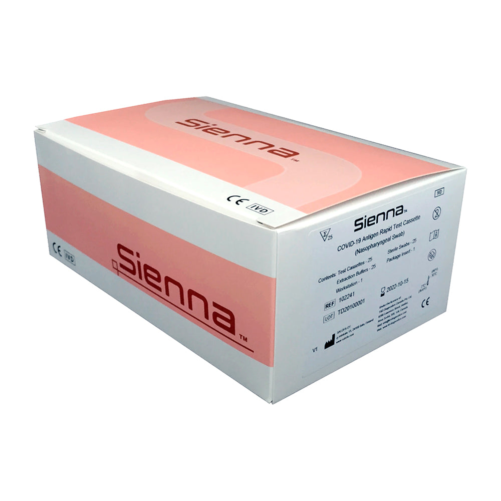 Sienna COVID-19 Antigen Rapid Test, 25/Box – Diabetic Overstock