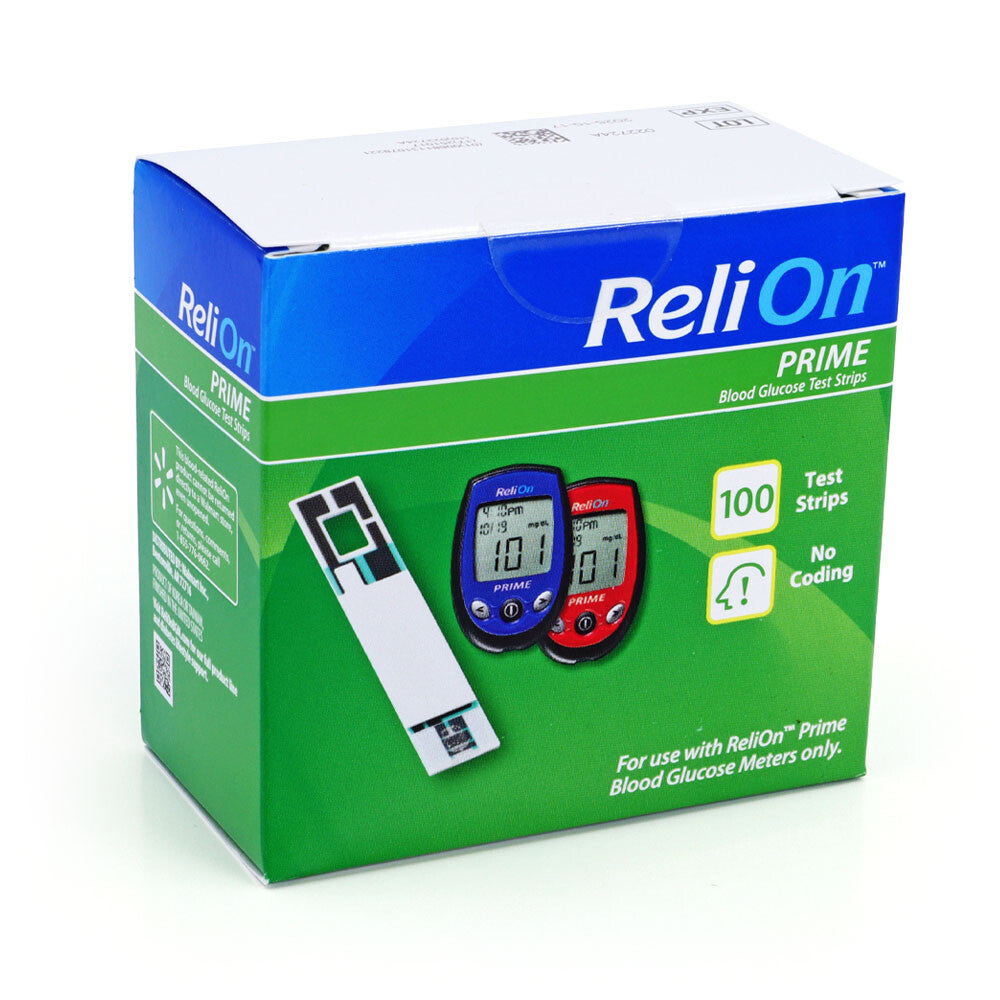 ReliOn Prime Test Strips 100ct – Diabetic Overstock