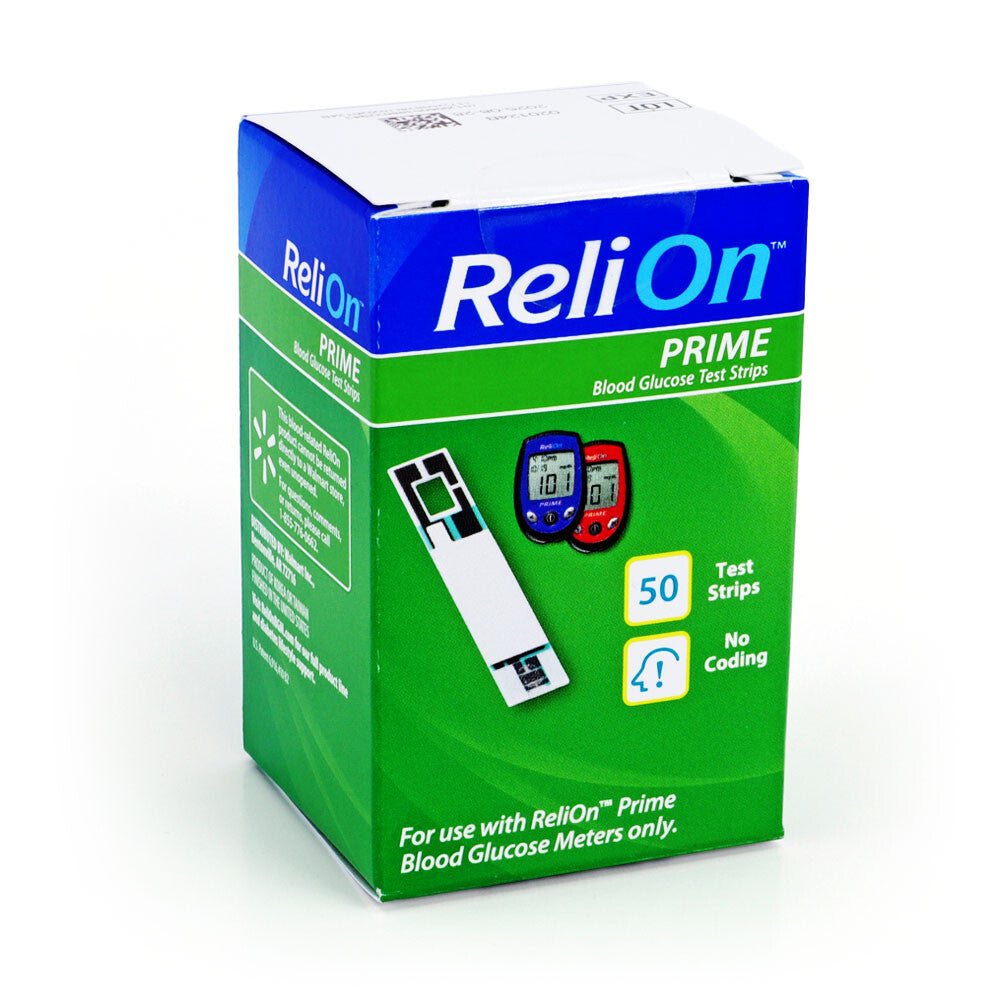 ReliOn Prime Test Strips 50ct – Diabetic Overstock